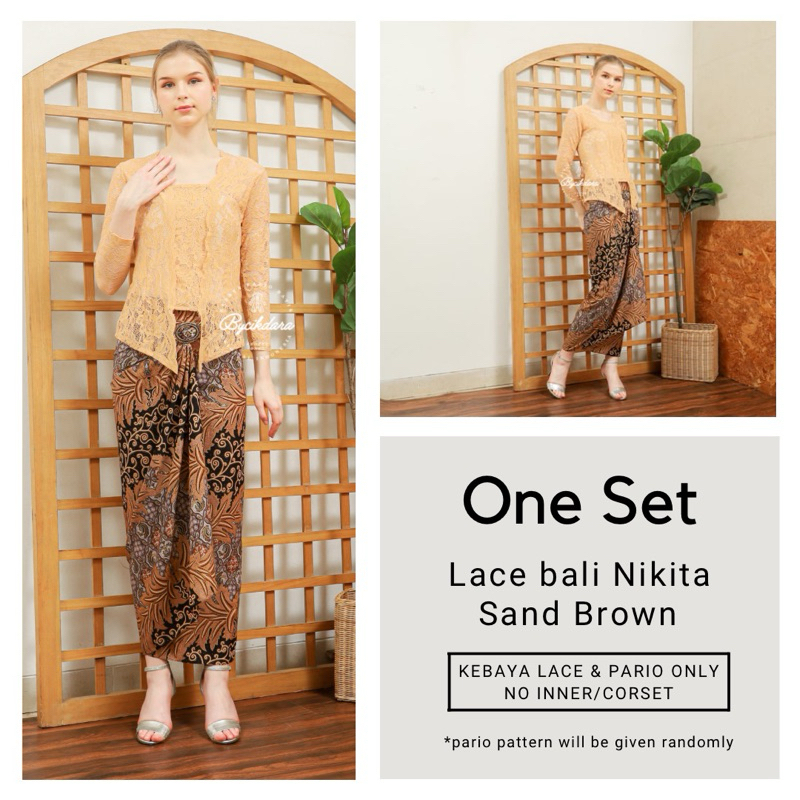 (ONE SET) Bycikdara Kebaya Lace Set Pario | Kebaya Lace Bali Nikita ...