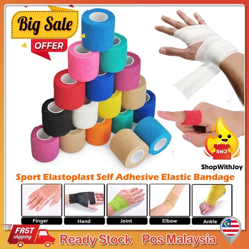 Sport Bandage Tape Self Adhesive Elastic Bandage First Aid Tape Wrap ...