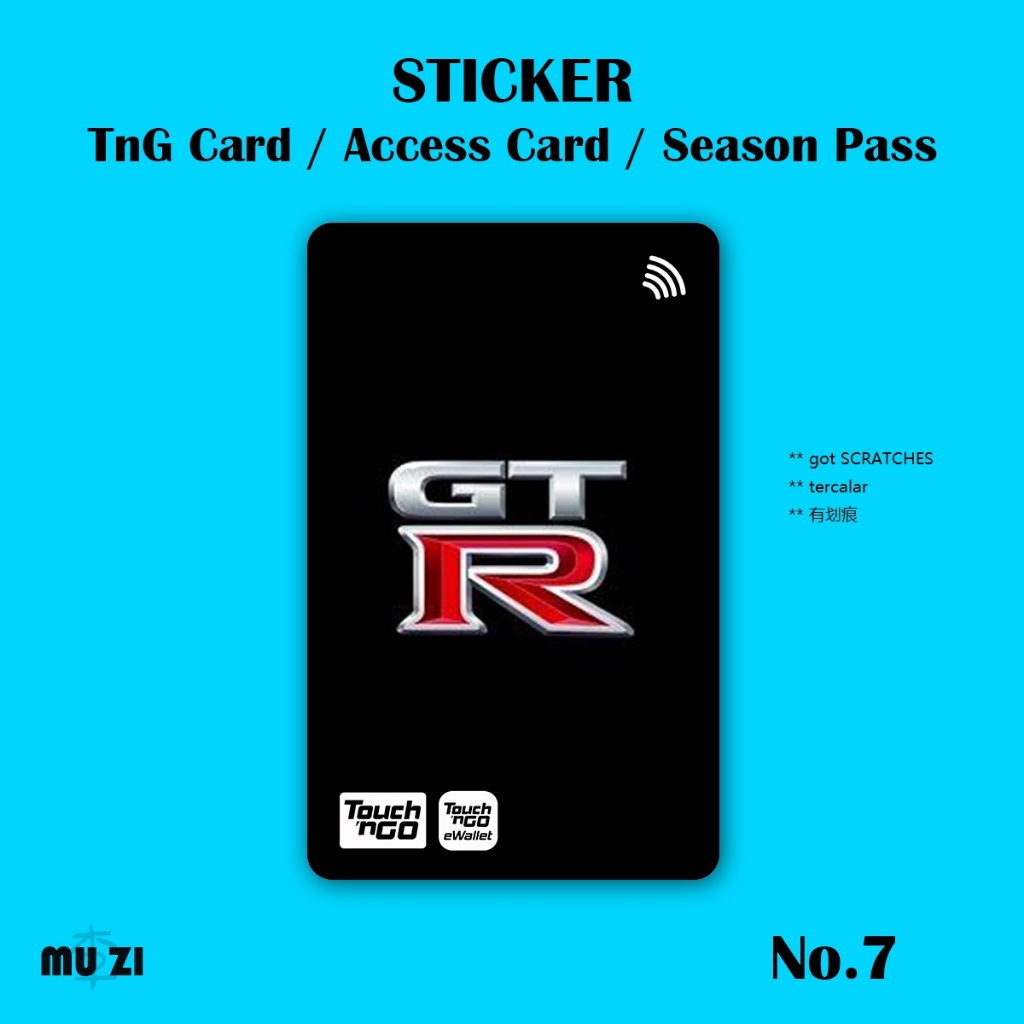 GTR TnG Card STICKER NFC STICKER Waterproof Thick Hard Material GTR ...