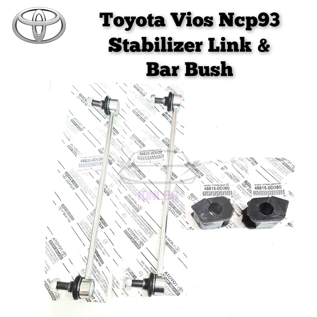 (1PAIR+BUSH)Toyota Vios NCP93 Stabilizer Link /Absorber Link With Bar ...