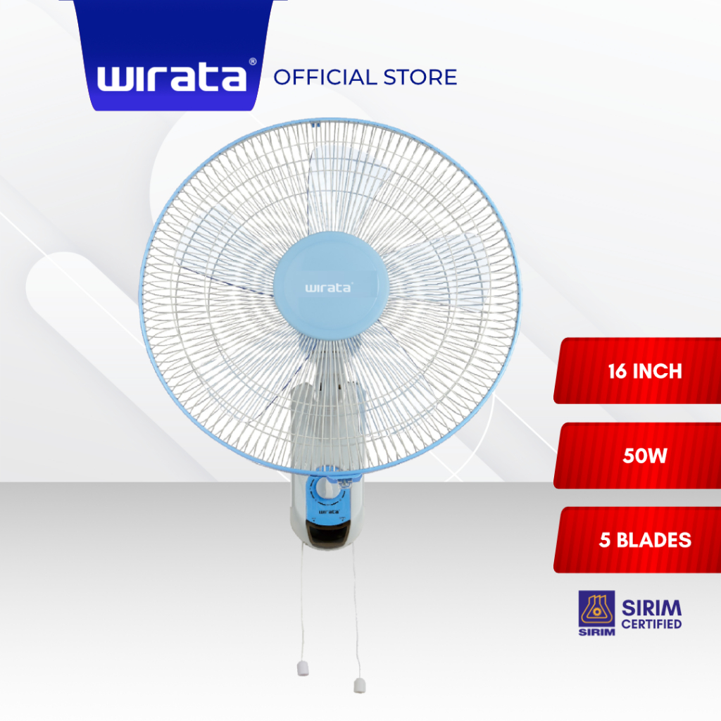 Wirata WF-160 Wall Fan Kipas Dinding 16" | Shopee Malaysia