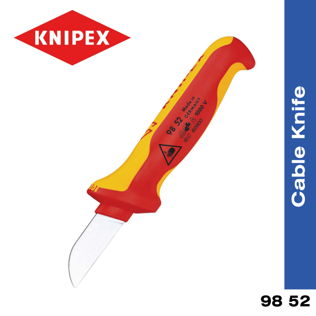 KNIPEX Cable Knife VDE Insulated Handle 98 52 | Shopee Malaysia