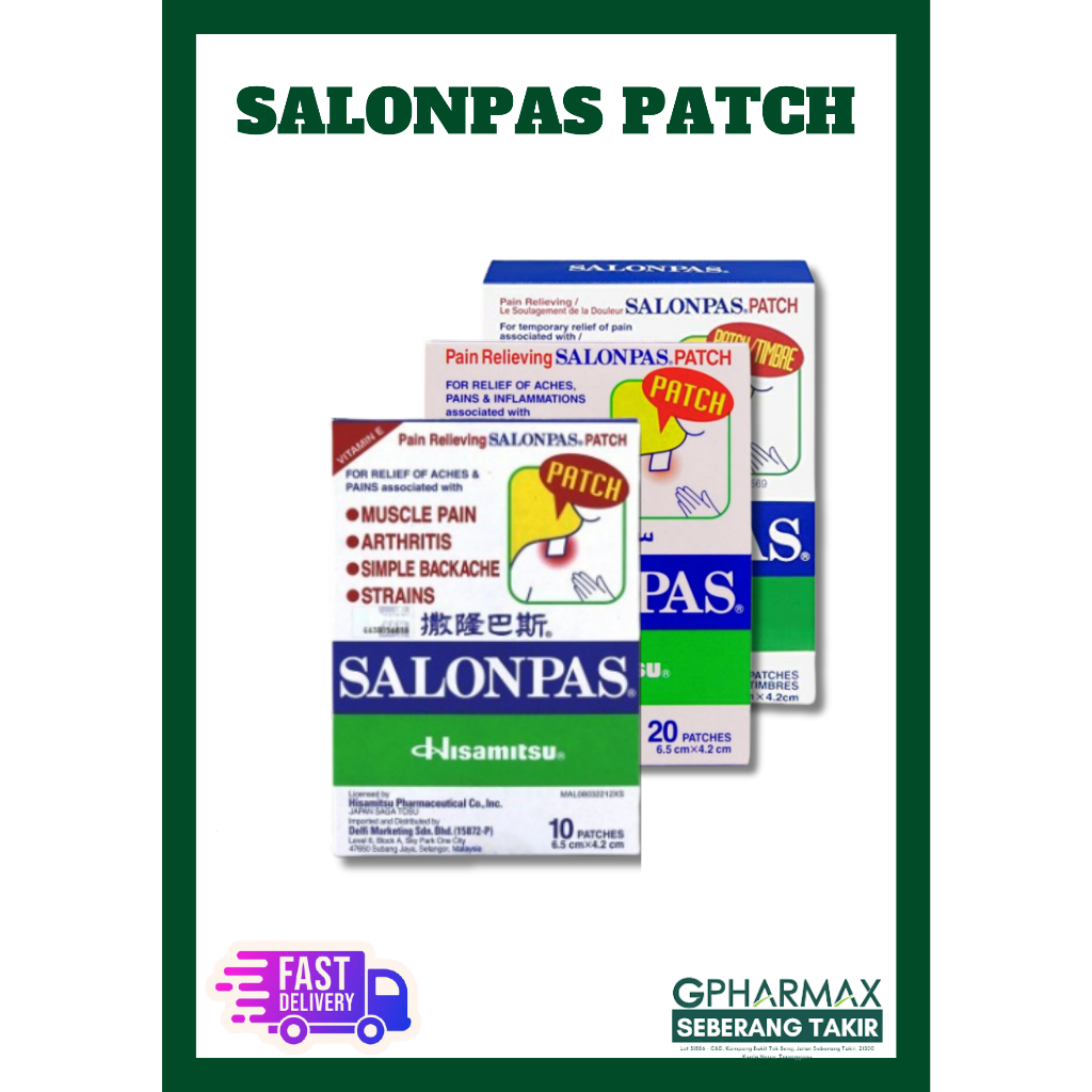 Salonpas Patch Hisamitsu Pain Relieving | Shopee Malaysia