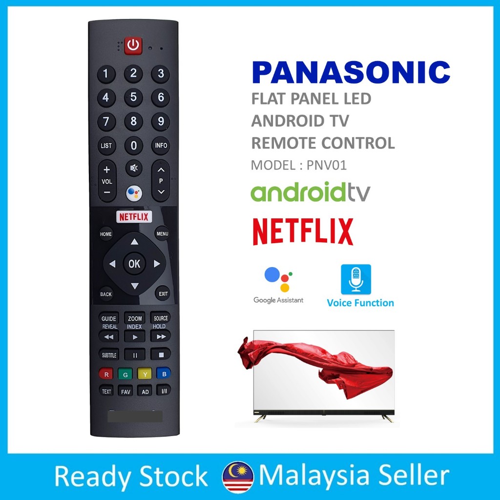 Panasonic Voice Function Android LED TV Remote Control PVN01 | Shopee ...