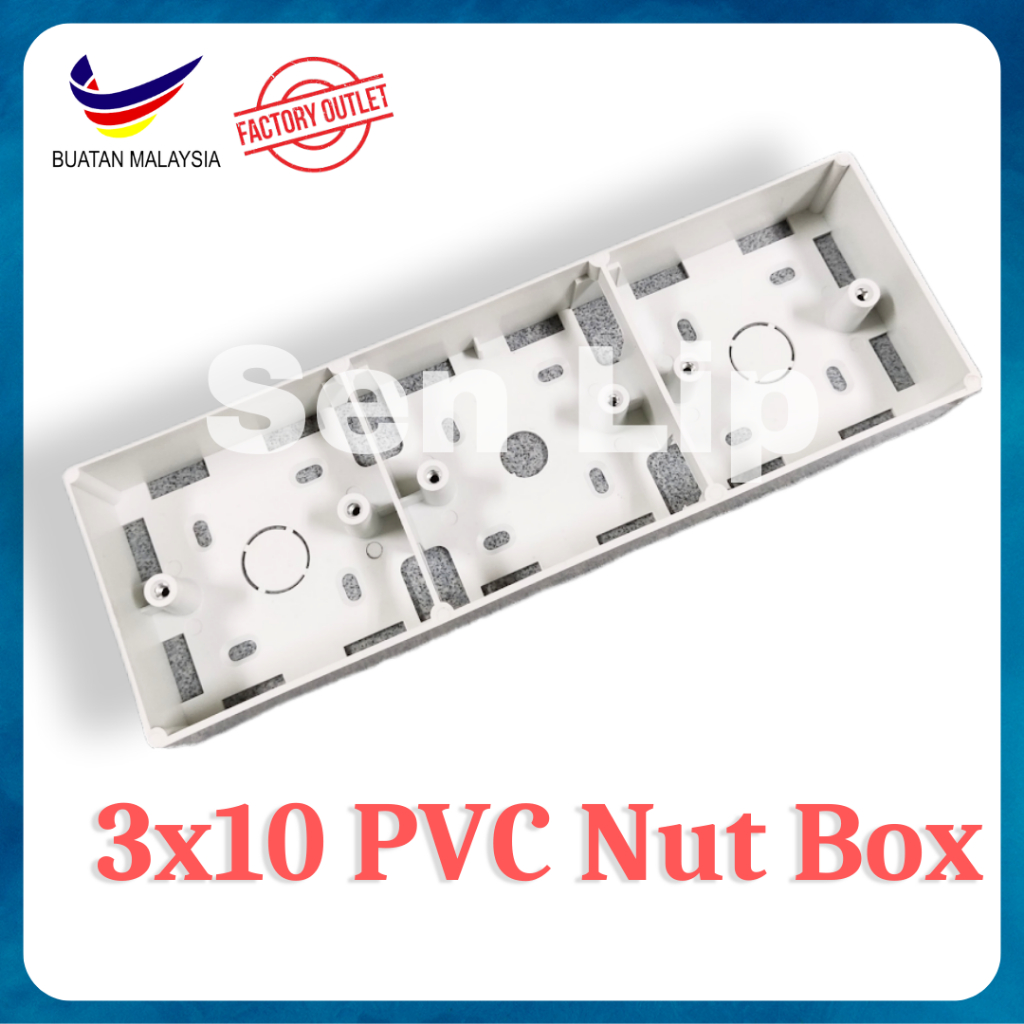 [Wholesale] 3x10 PVC Surface Type Nut Box / Switch Socket Base ...