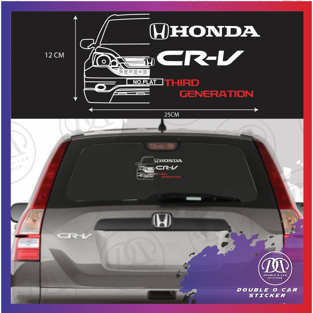 [Ready stock]Honda CR-V third generation line shape sticker KI00703(No ...
