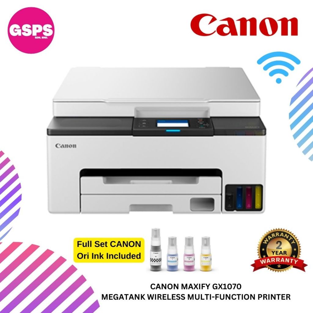 CANON MAXIFY GX1070 MegaTank Wireless Multi-Function Printer | Shopee ...