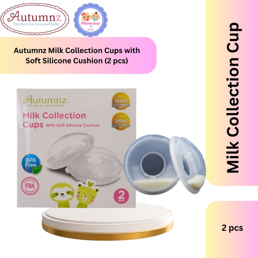 Autumnz Milk Collection Cups with soft silicone cushion (2pcs) | Shopee ...