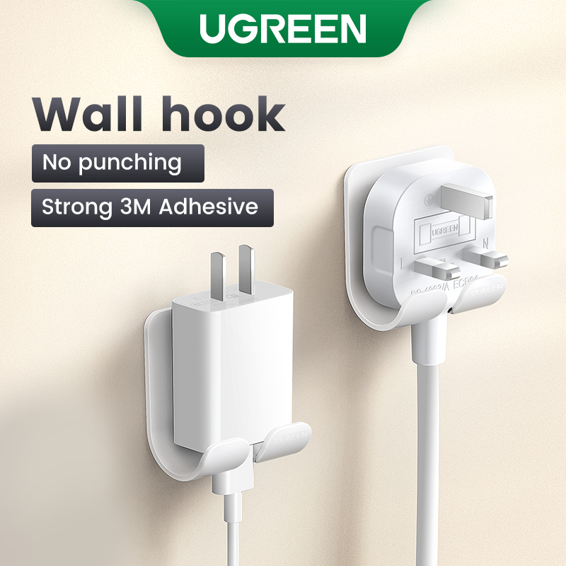 UGREEN Wall Hook Hanger Holder / Power Plug Hanger | Shopee Malaysia