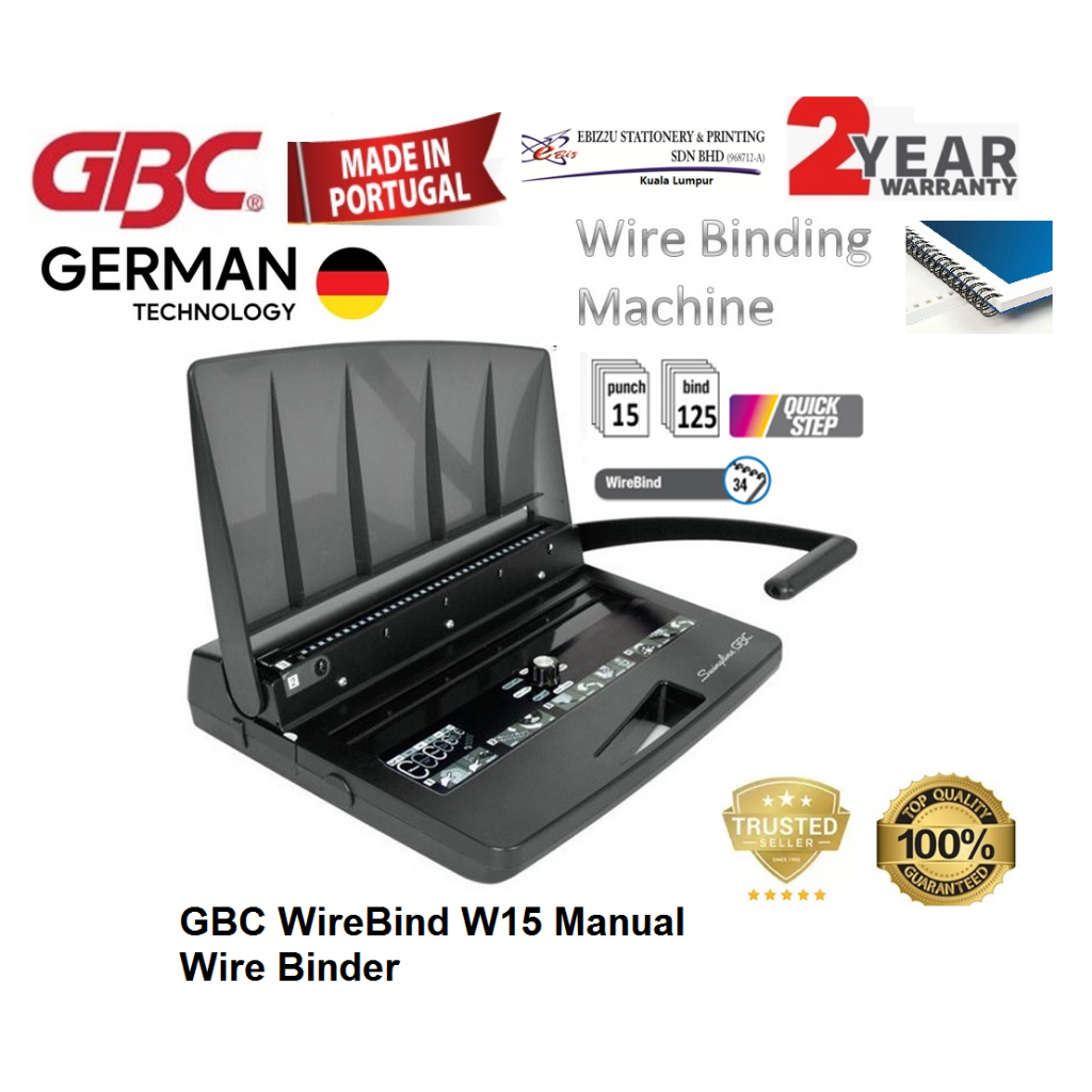 GBC WireBind W15 Manual Wire Binder -heavy duty wire binding machine ...