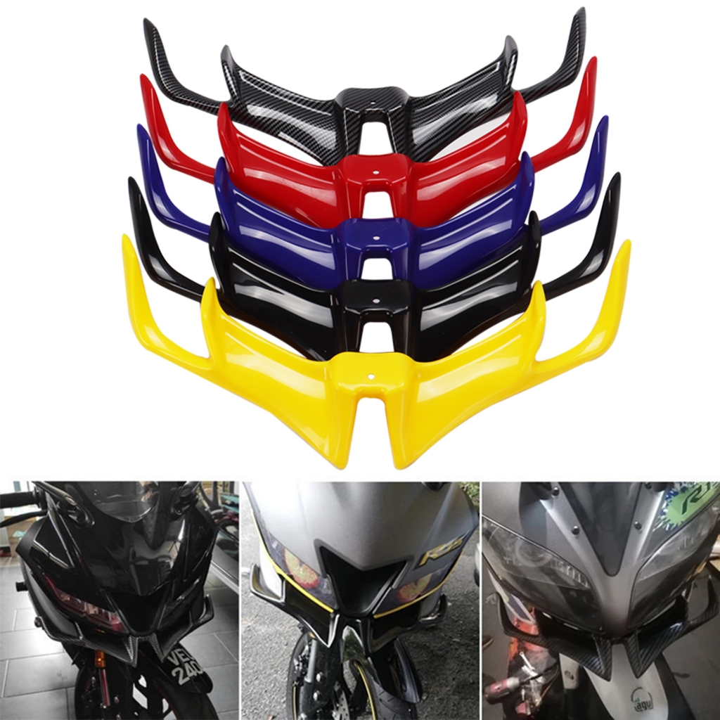 WINGLET YAMAHA R15 FRONT FAIRING WINGLET WINDLET WING LET ABS MATERIAL ...