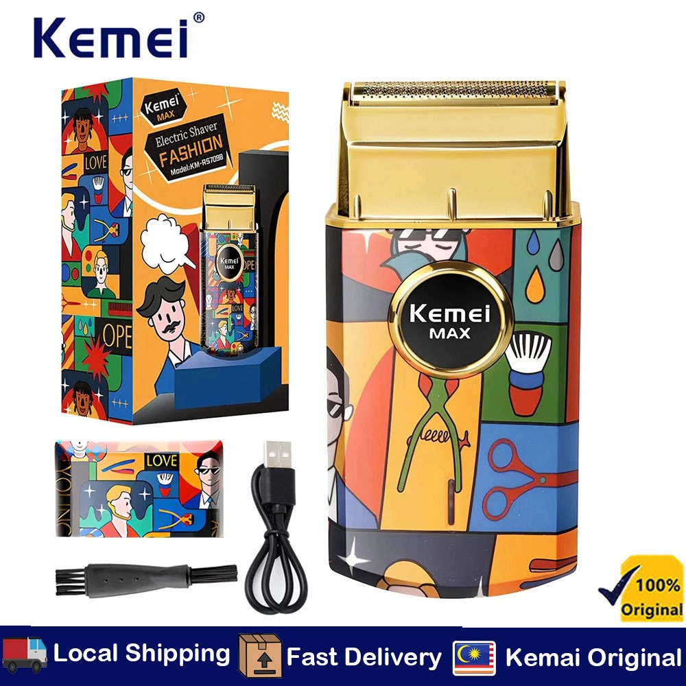 Kemei New Design KM-RS7098 Electric Shaver for Men Graffiti Razor ...