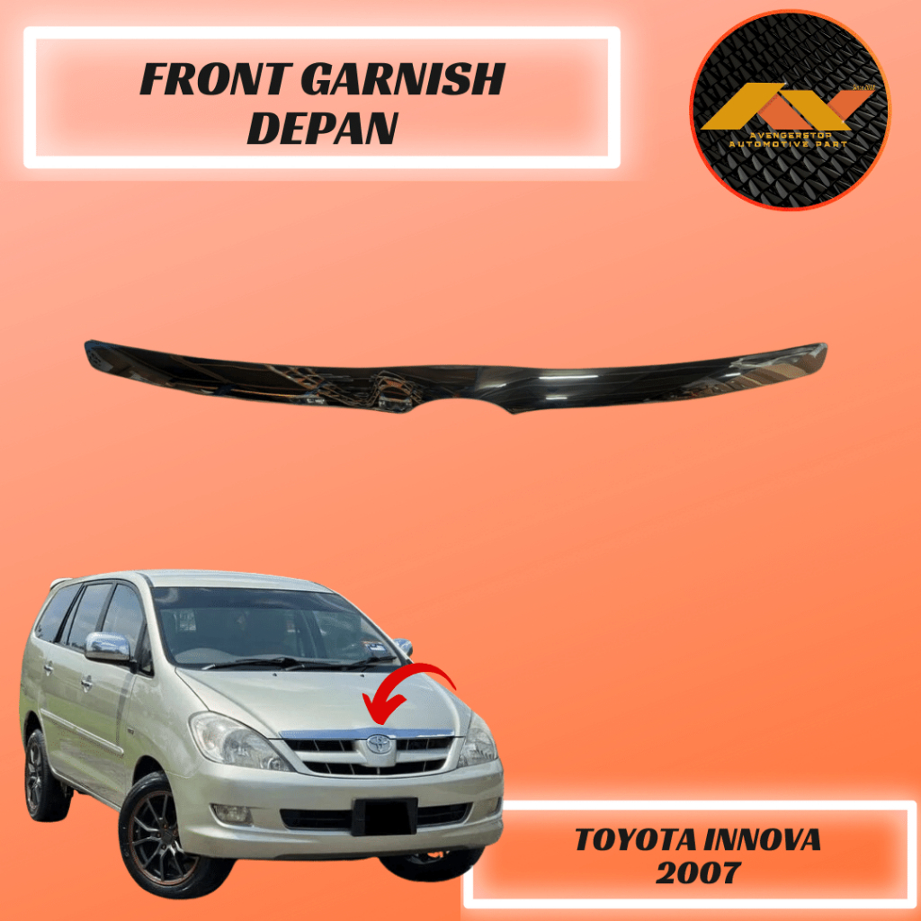 Toyota Innova 2005-2007 Front Moulding Garnish Depan Grille Chrome 100% ...