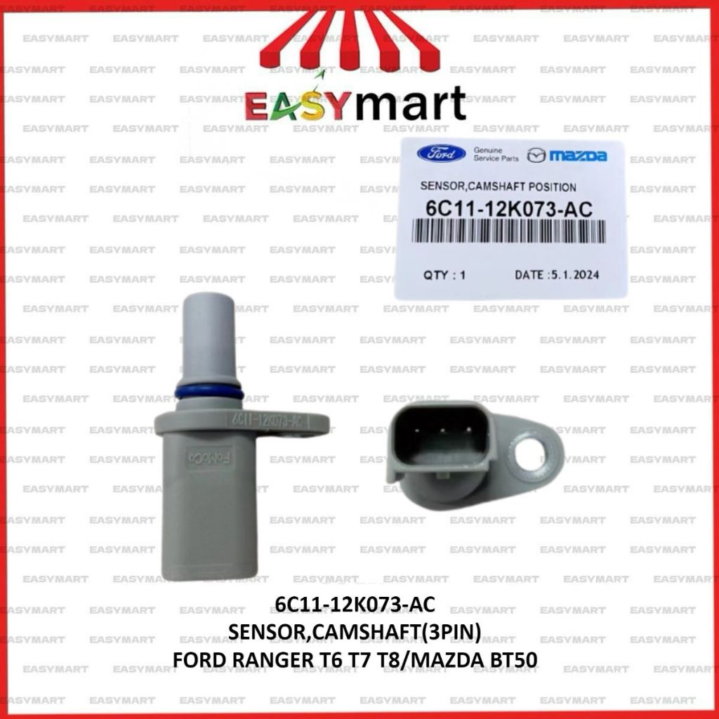 New Original Sensor Camshaft 3Pin Ford Ranger T6 T7 T8 Mazda BT50 6C11 ...