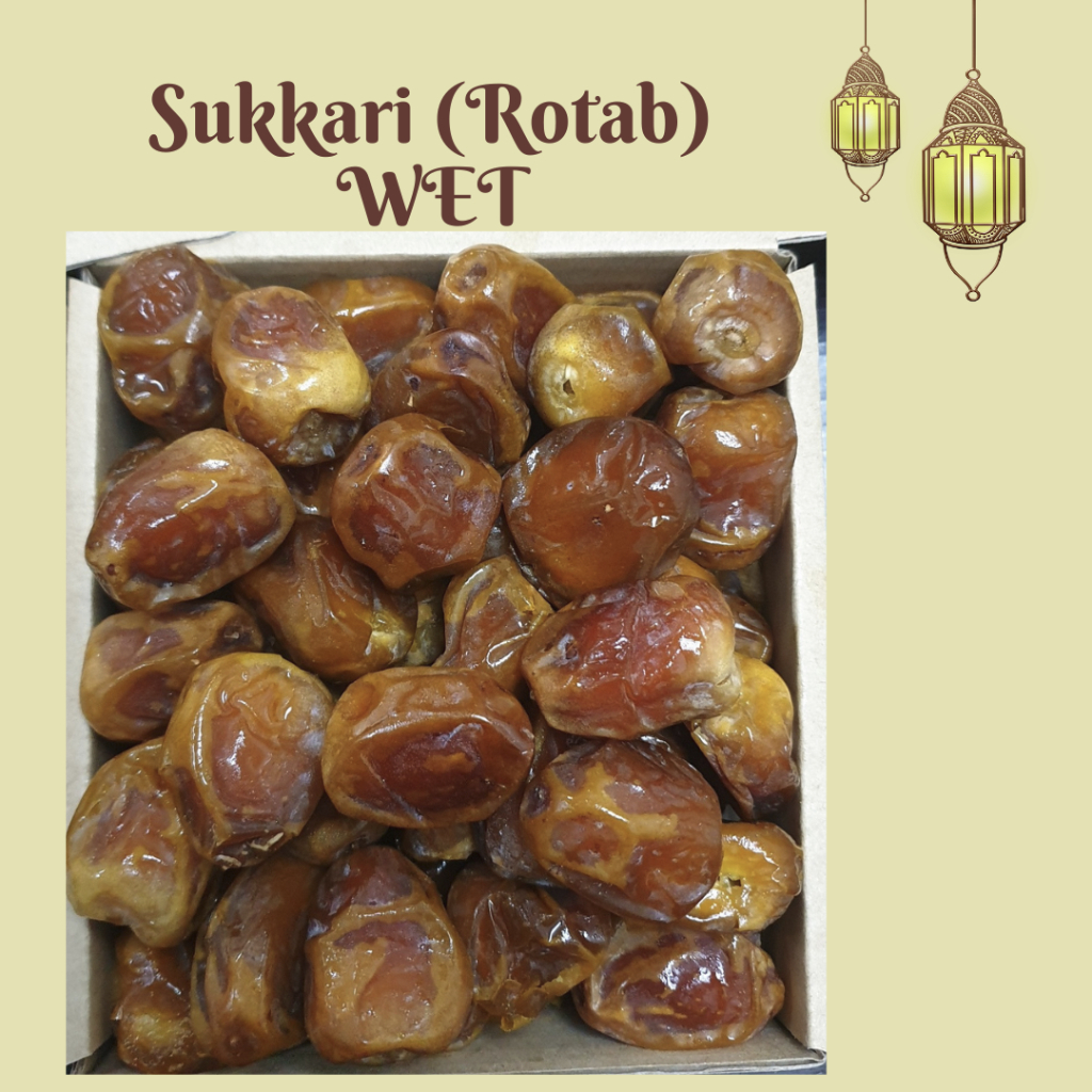 (New arrival) Premium Kurma Dates Sukkari Wet Rotab (500g) | Shopee ...