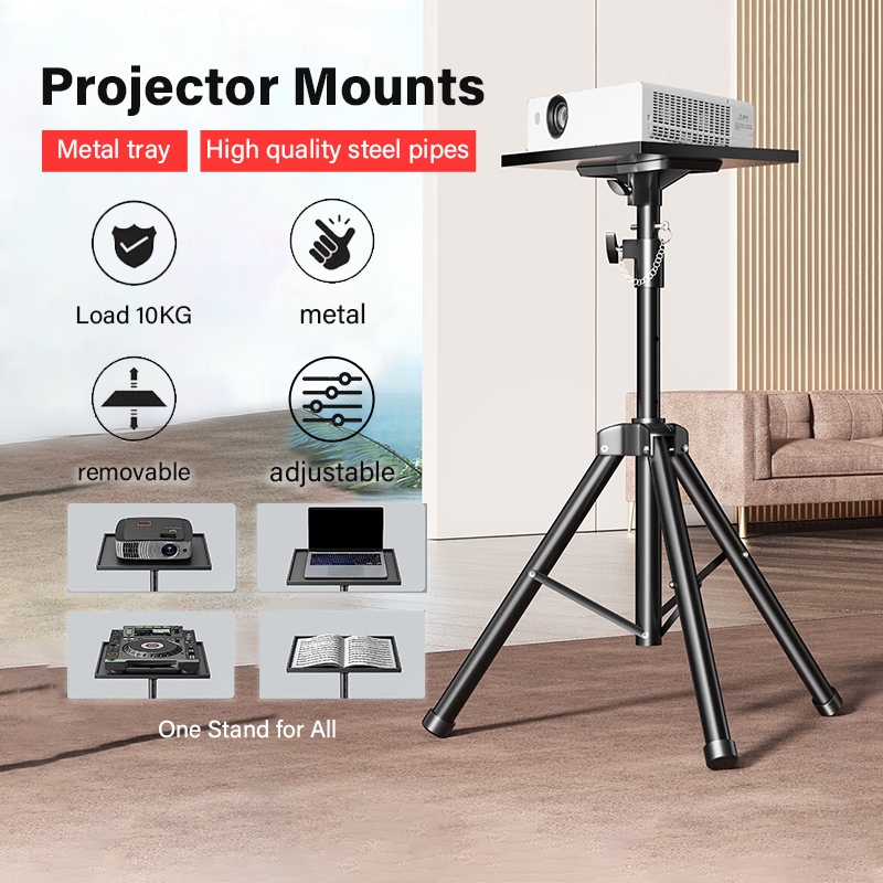 Portable Projector Stand With Bracket TrayAdjustable Mini Projector 90 ...