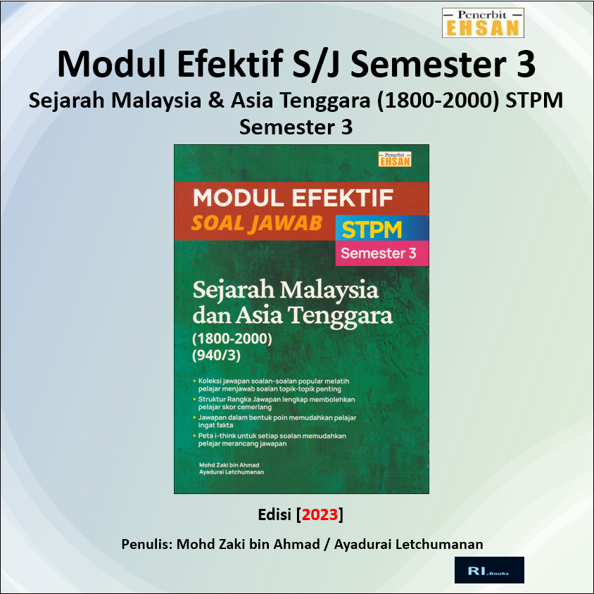 [penerbit Ehsan] Modul Efektif Soal Jawab Sejarah Malaysia Dan Asia