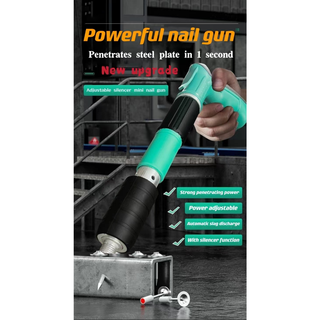 READY STOCK Manual Steel Nail Gun Concrete Rivet Tool Steel Rivet Gun ...