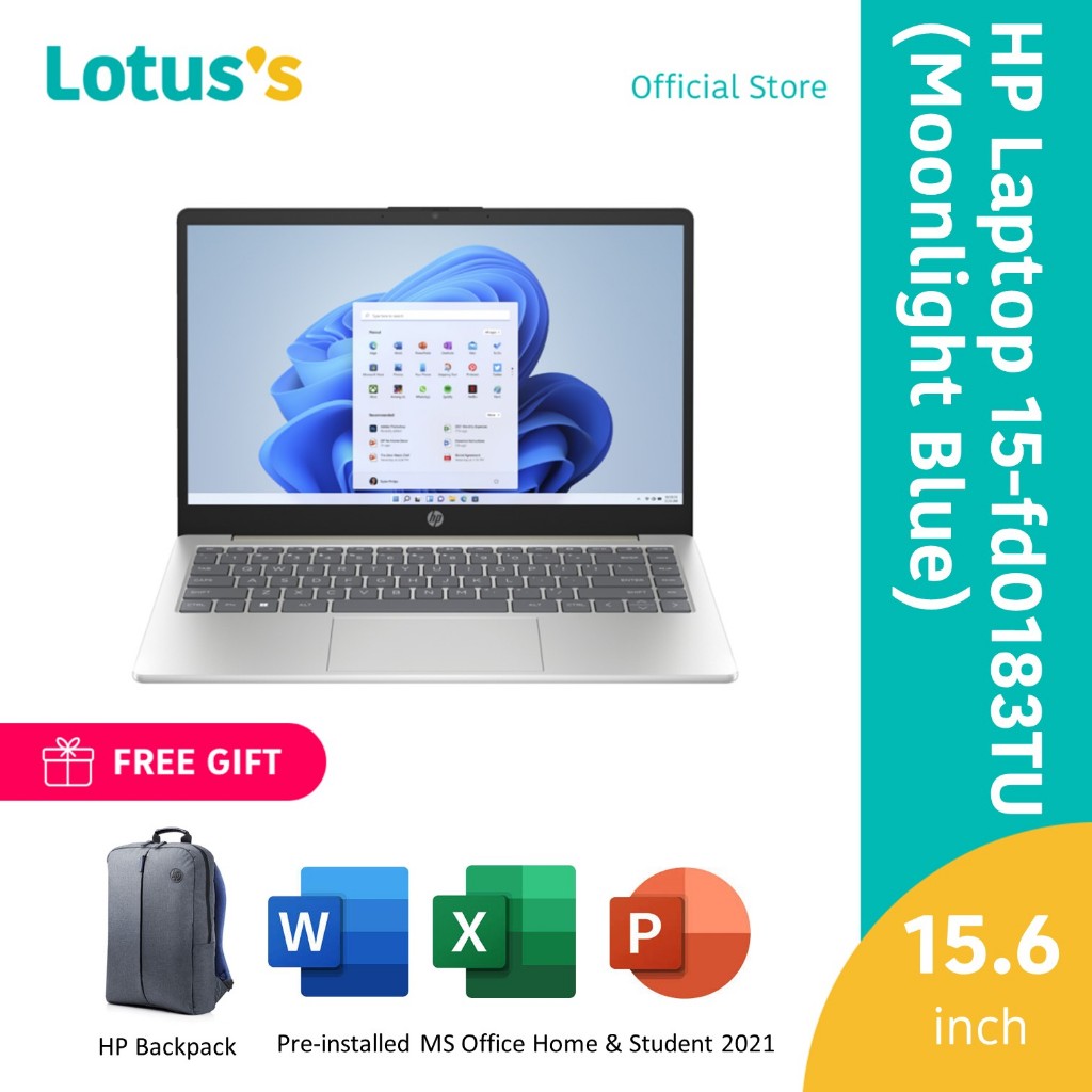 [Pre-order ETA 25th Nov] HP 15-Fd0183TU 15.6" FHD Laptop Moonlight Blue ...