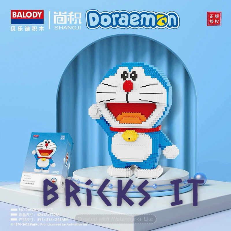 Balody Doraemon Big XL Size 39cm Nano Building Block Brick Set Toy 小叮当 ...