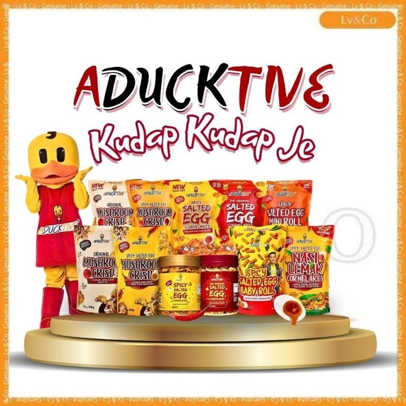 ADUCKTIVE Set Raya TIFFIN / Salted Egg Cornflakes Original dan Spicy ...