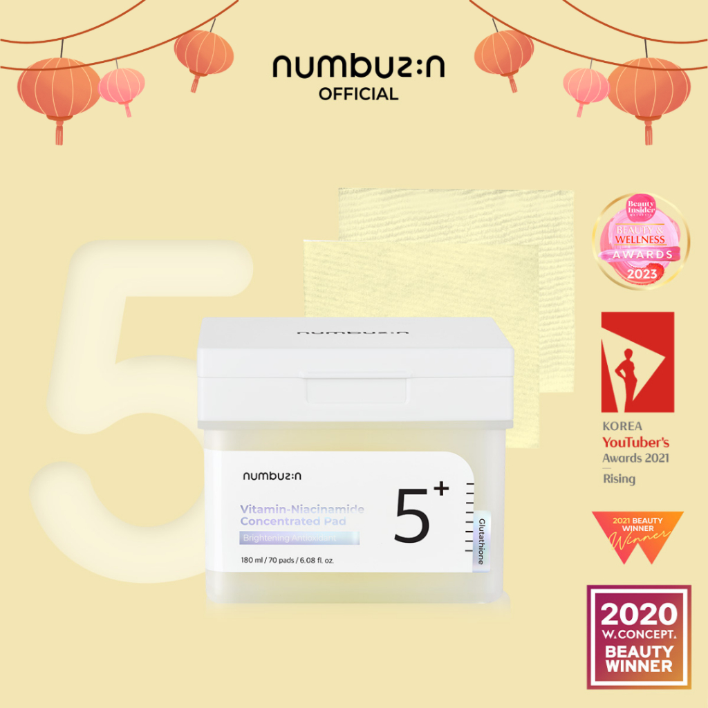 numbuzin No.5 Vitamin-Niacinamide Concentrated Pad 180ml (70Pads) | Shopee Malaysia