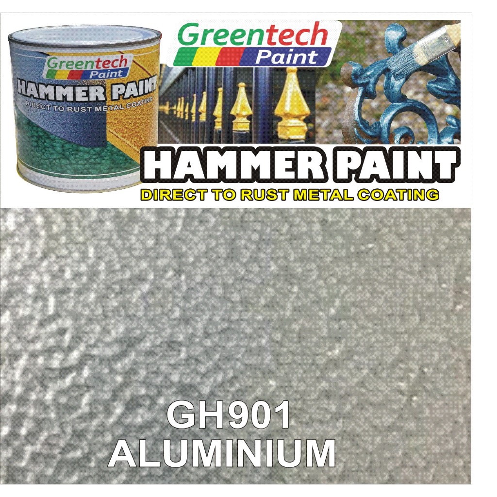 1L HEMMER PAINT ( GREENTECH ) HAMMERED Finish Direct to Rust Metal ...