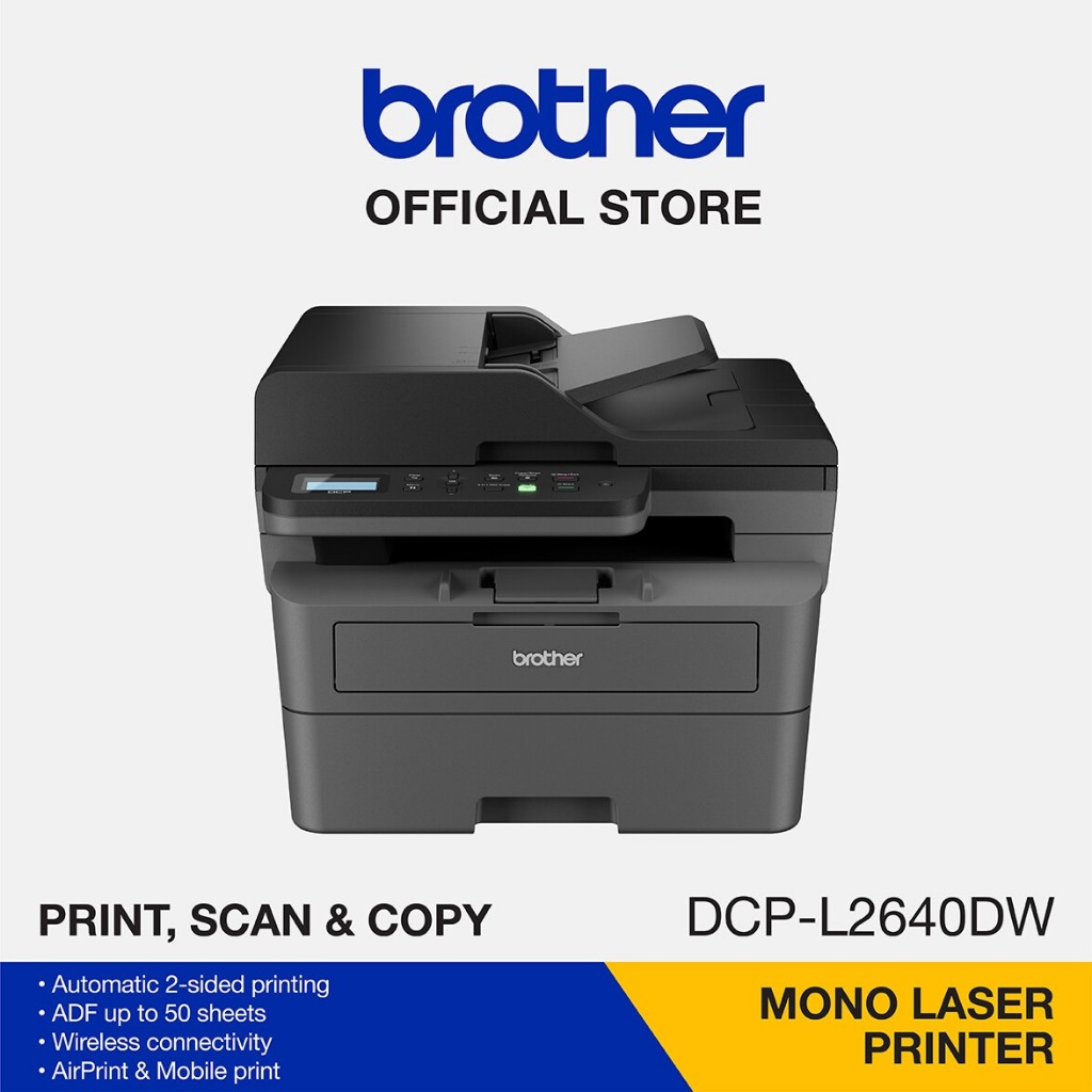 Brother DCP-L2640DW Monochrome 3 in 1 Laser Printer ( REPLACEMENT MODEL ...