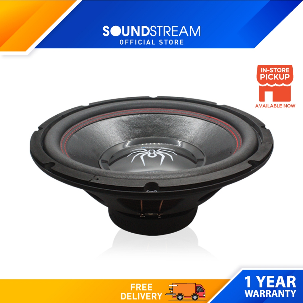 SOUNDSTREAM Paper Cone Single Voice Coil Troupe Series Subwoofer (12"/1 ...