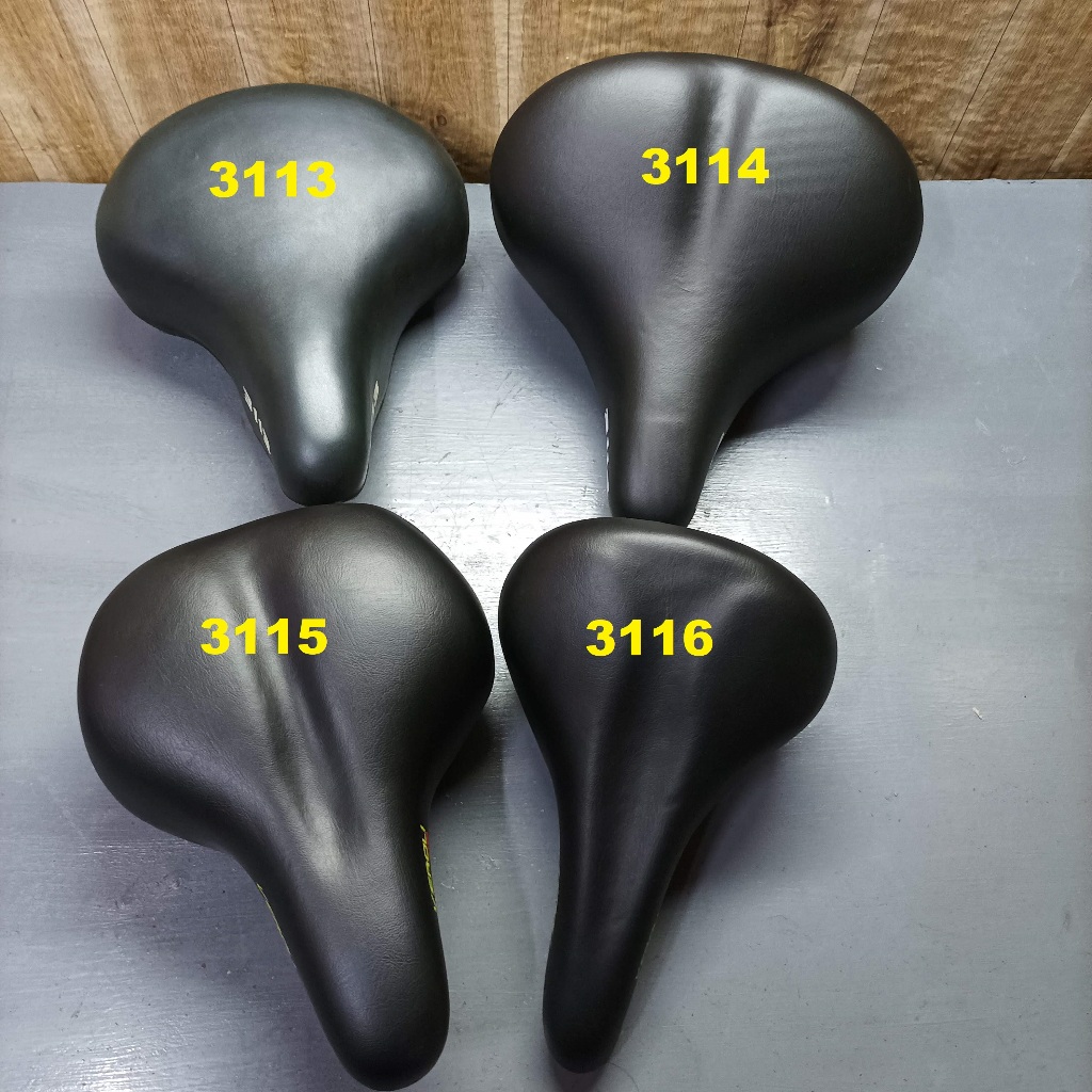 [BIG SIZE]VEROLI BICYCLE SADDLE COMFORTABLE SEAT BLACK - 3113,3114,3115 ...