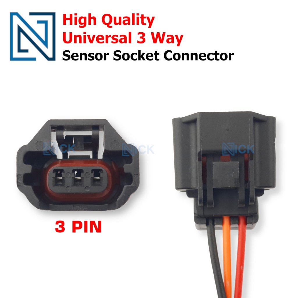 Universal 3 Pin Female Sensor Socket Connector for Car Lorry Automotive ...