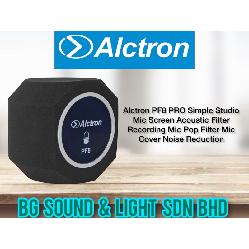 Alctron PF8 Simple Studio Mic Screen Acoustic Filter Recording Mic Pop ...