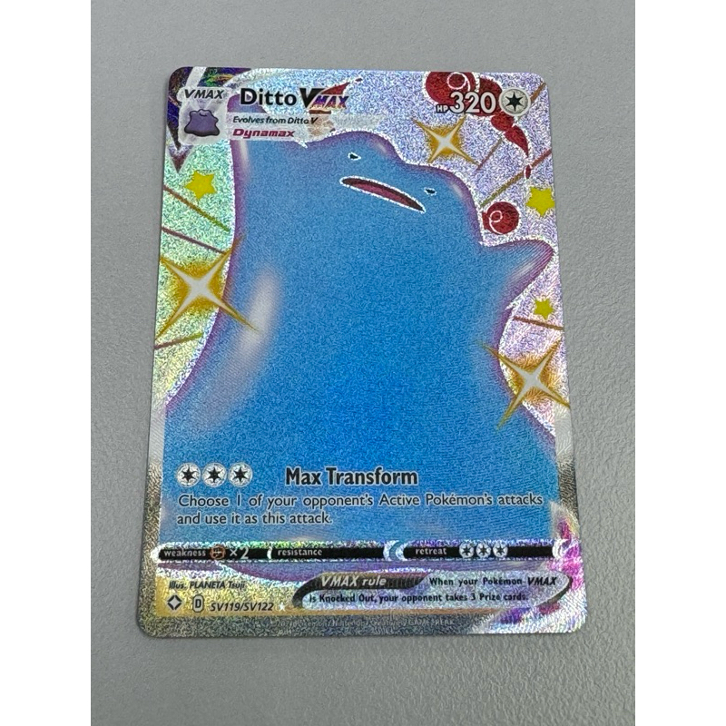 Colourless Type - Pokemon Card - Ditto Vmax Sv119/Sv122 | Shopee Malaysia