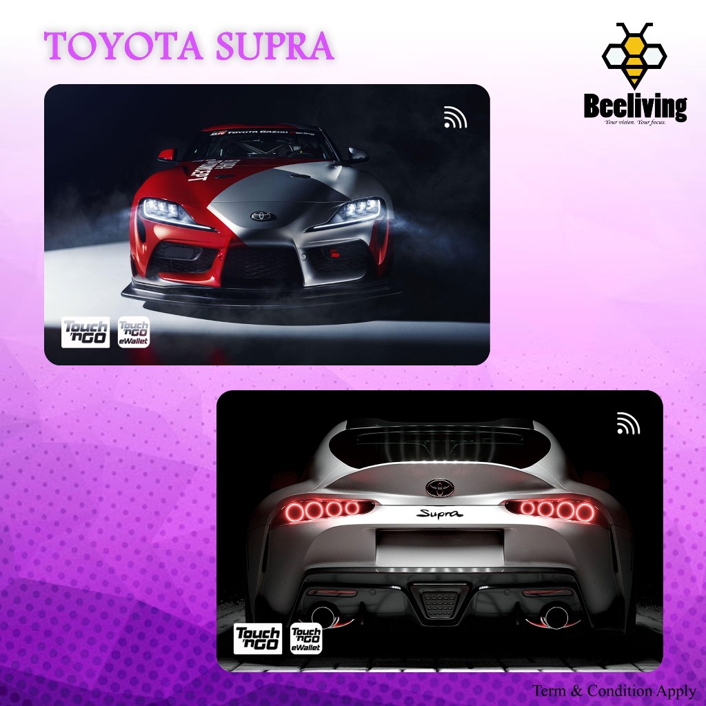 Toyota Supra (Series 1) - Touch n Go Card Sticker Cover (Waterproof ...
