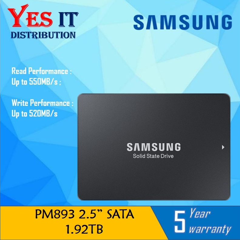 SAMSUNG SSD PM893 1.92TB 2.5" SATA (MZ-7L31T900) | Shopee Malaysia