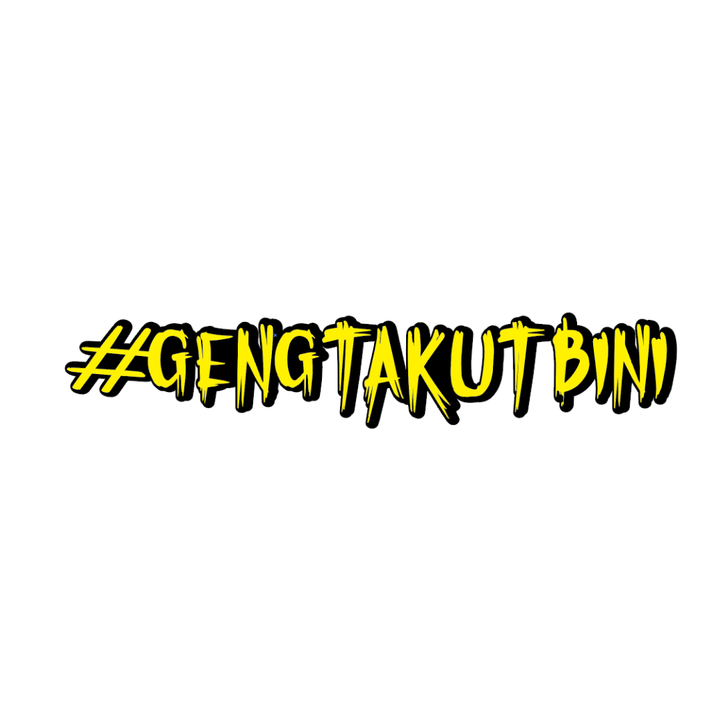 GENG TAKUT BINI STICKER TAMPAL LUAR STICKER CERMIN MOTOR KERETA LORI ...