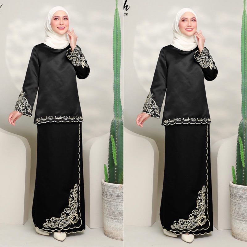 HOT 💕 BAJU KURUNG KEDAH LACE SULAM DUCHESS SATIN SILK MODEN CANTIK MURAH BAJU RAYA TUNANG NIKAH ...