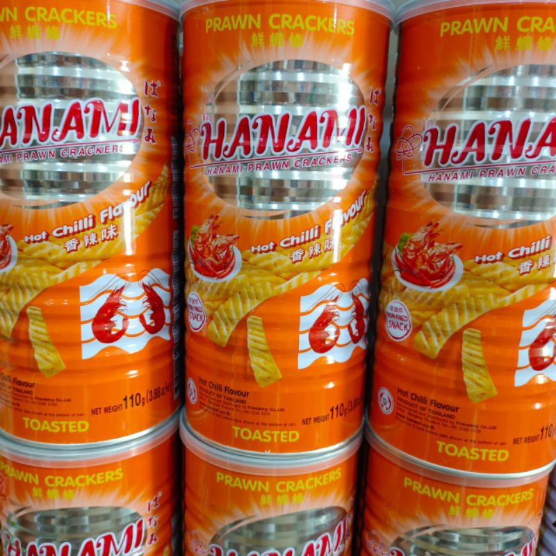 Thailand Popular Hanami Prawn Crackers 110g Thai Snack ( Halal ...