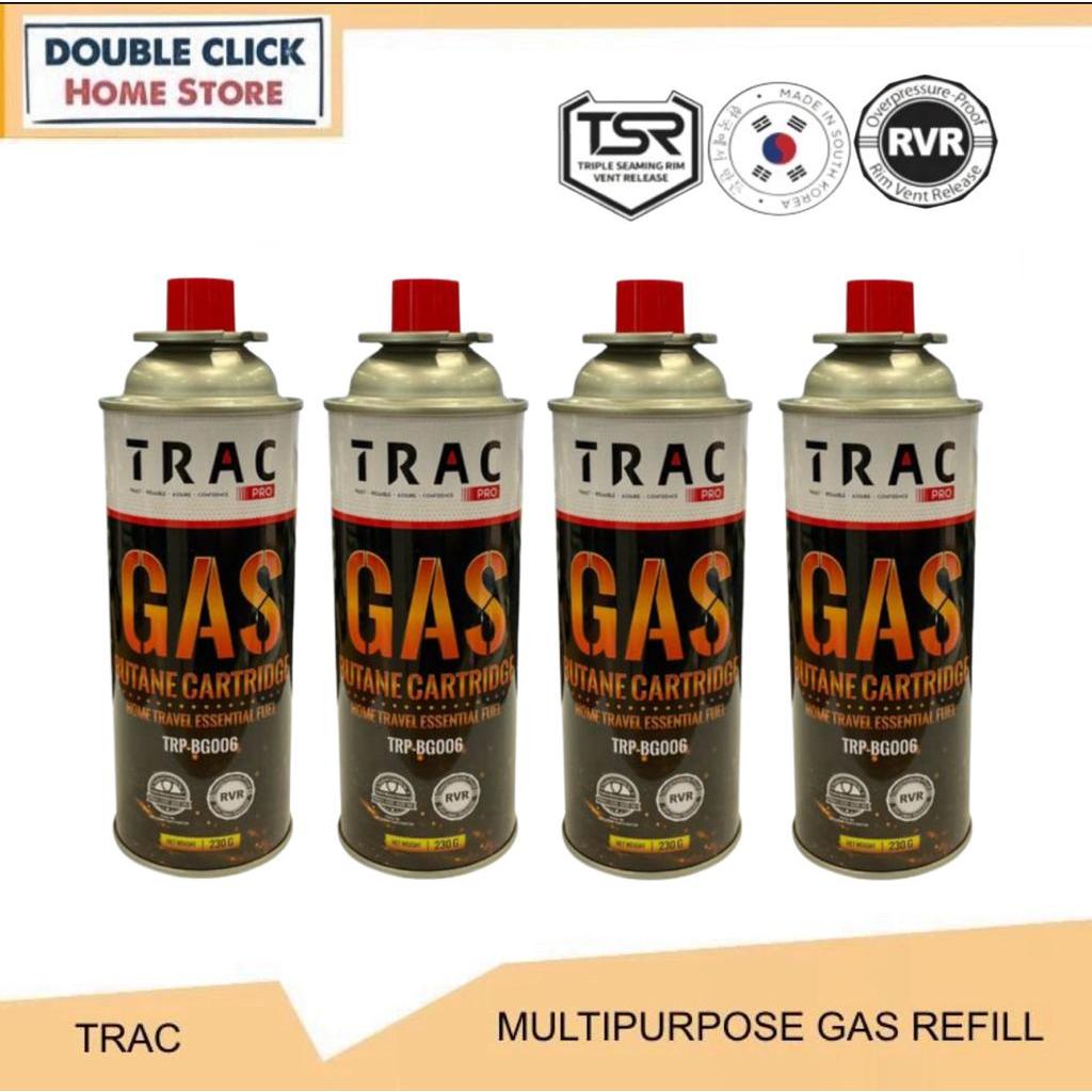(4 bottles) TRAC Butane Gas Cartridge Cartridge Portable Dapur Gas Tin ...