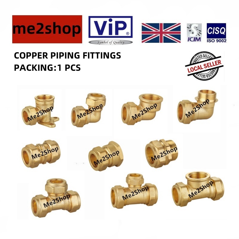 VIP COPPER PIPING FITTINGS /COPPER PIPE FITTINGS/BRASS PIPE FITTINGS ...
