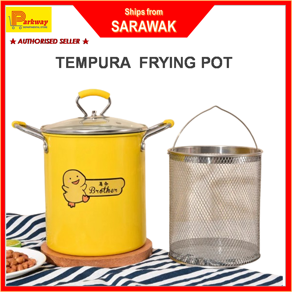 Tempura Fryer Japanese Deep Fryer Cooker Fried Chicken Pot | Shopee ...