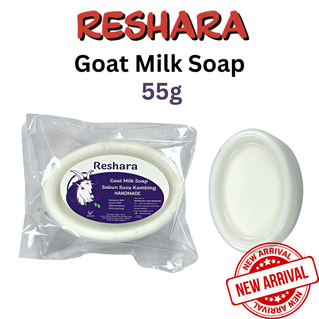 GOAT MILK SOAP SABUN SUSU KAMBING Homemade 55g Improved Formula Reshara ...
