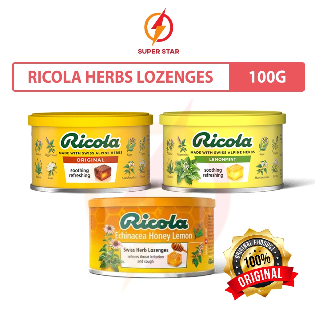 Ricola Swiss Herb Candy 100g (Original/Honey Lemon) | Shopee Malaysia