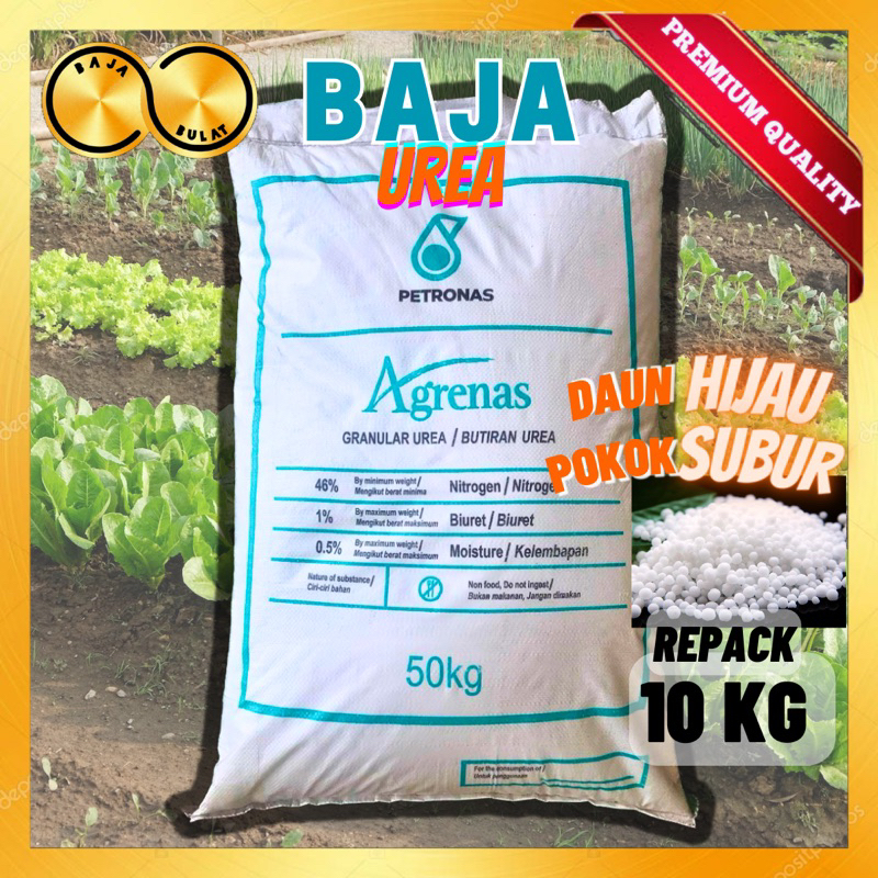 Baja UREA 10kg Agrenas Petronas Murah | Baja Daun Hijau | Baja Tunggal ...