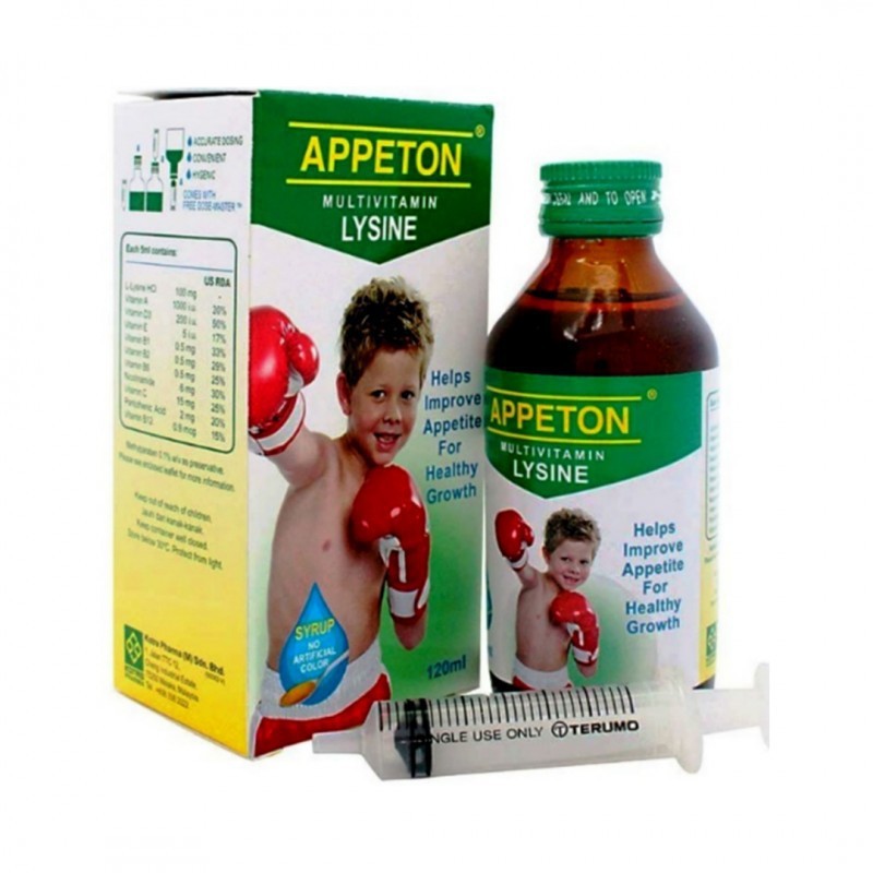 Appeton Multivitamin MV Lysine Syrup 120ml (EXP: October 2025) | Shopee ...