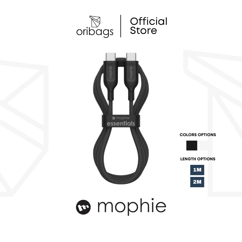 Mophie Essential USB-C to C Braided 60W Cable | Shopee Malaysia