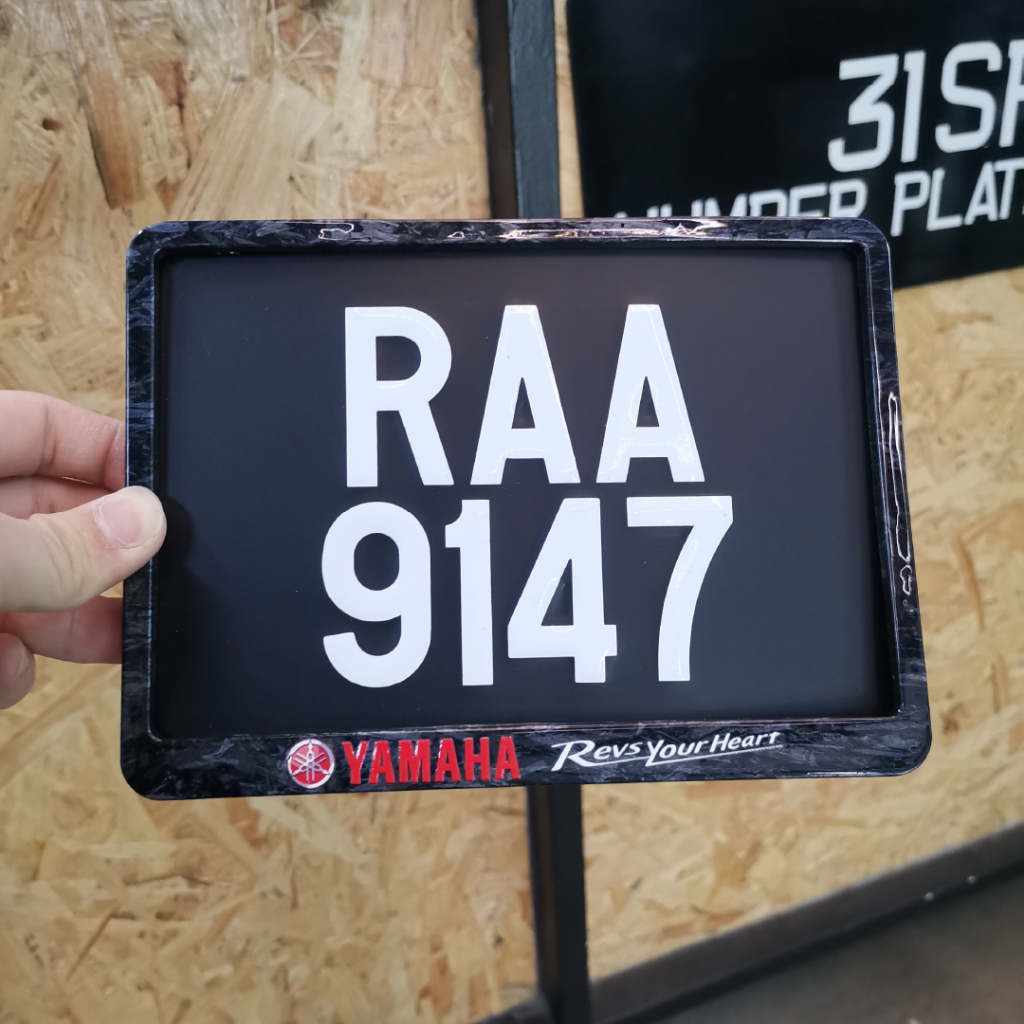 (D) No Plate Motor Besi Aluminum Ketuk JPJ LEPAS Frame Forge Carbon ...