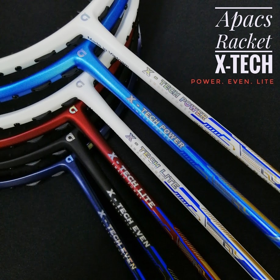 APACS RACKET X-TECH Series ( 100 % Original ) POWER , EVEN BALANCE ...