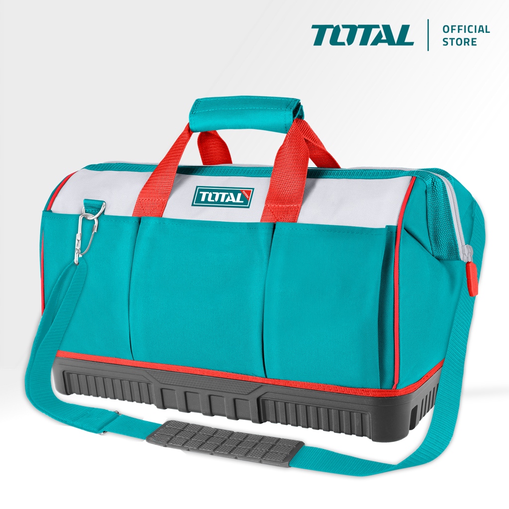 TOTAL Tools Bag (16"/Max Load 20kg) 16 Pockets + Adjustable Shoulder ...