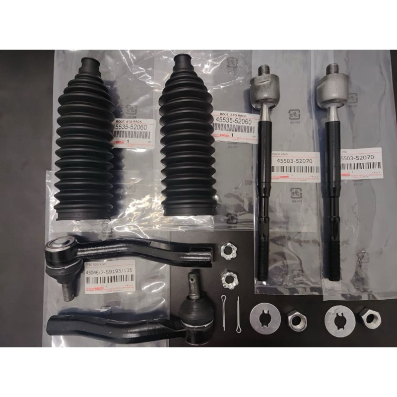 Toyota Vios Ncp93 (1 SET) Tie Rod End/Rack End/ Steering Boot Cover ...
